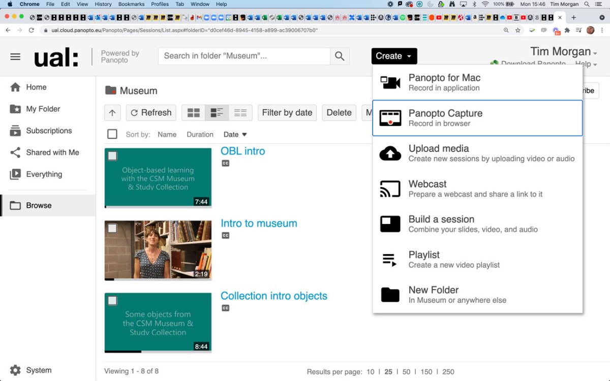 Panopto – Learning and Teaching @ CSM